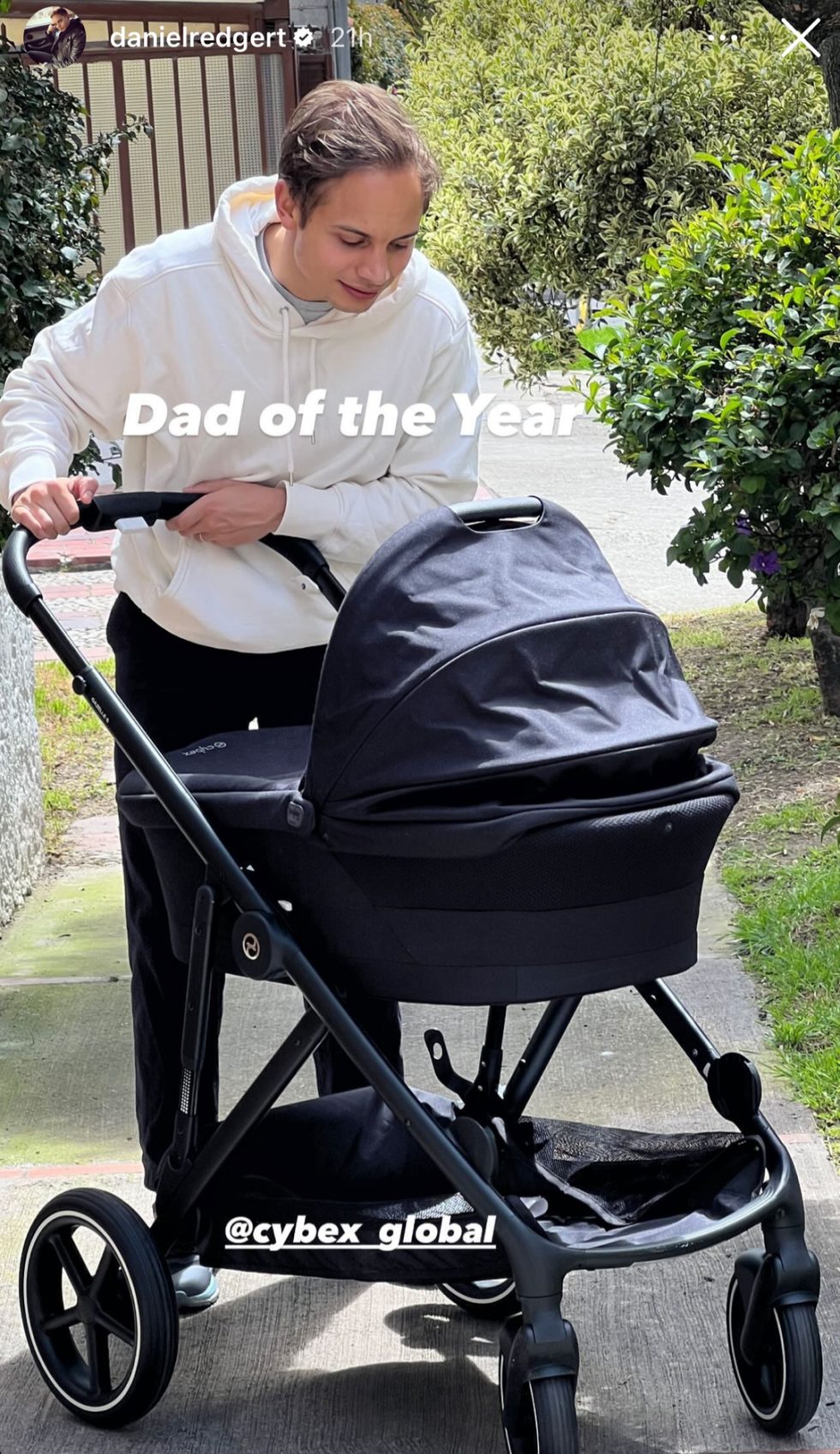 Daniel Redgert har blivit pappa - fick en dotter i början av maj ...
