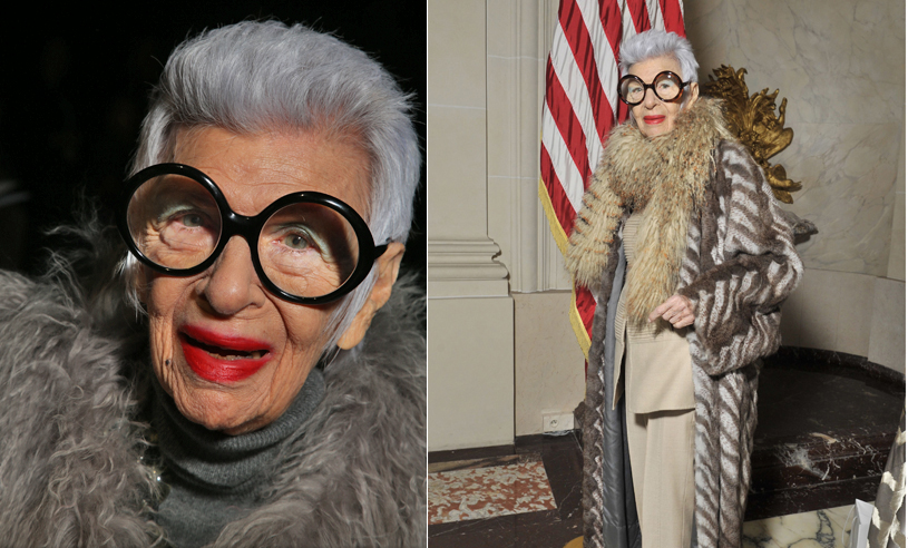 97-åriga stilikonen Iris Apfel signerar modellkontrakt: "Jag är väldigt ...